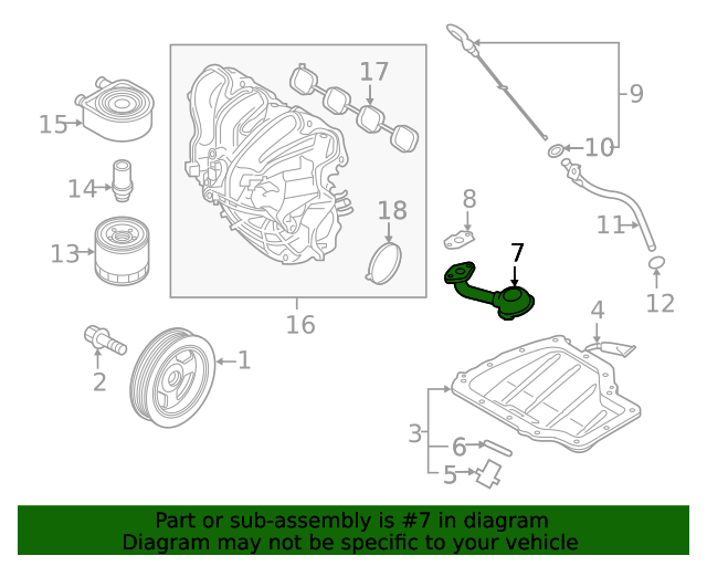 2013-2021 Hyundai Oil Pick-Up 26250-2B700 | QuirkParts