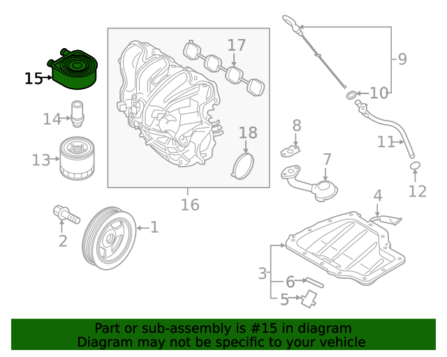 Genuine Oil Cooler for 2014-2021 Hyundai | Part# 26410-2B740 | Hyundai ...