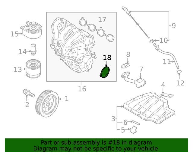 28313-2B700 - Fuel Injection Throttle Body Mounting Gasket 2013-2021 ...