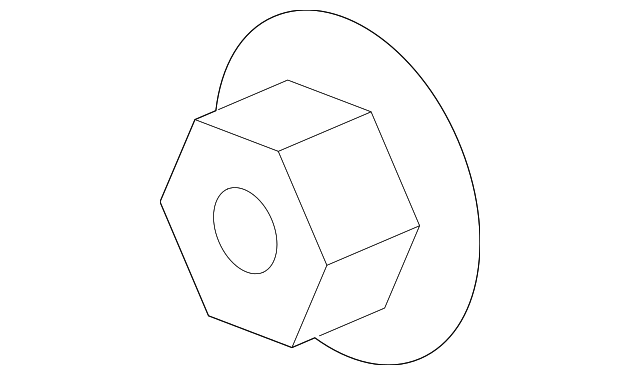 Genuine OEM Ford Part - Bumper Bracket Nut W520721-S300 | Genuine OEM ...