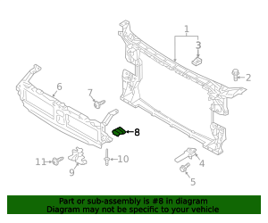 N-901-686-04 - Tow Eye Cap U-Nut 1996-2023 Audi | Audi OEM Parts
