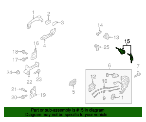 2011-2018 Kia Optima Door Lock Cylinder 81970-2TA00 | OEM Parts Online