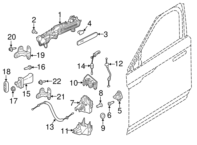 Genuine OEM Door Hinge Bolt Part# LR037063 Fits 2017-2023 Land Rover ...