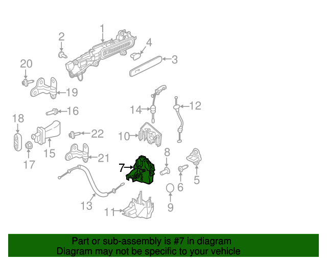 Genuine Door Lock Actuator Motor for 2016-2021 Land Rover | Land Rover ...