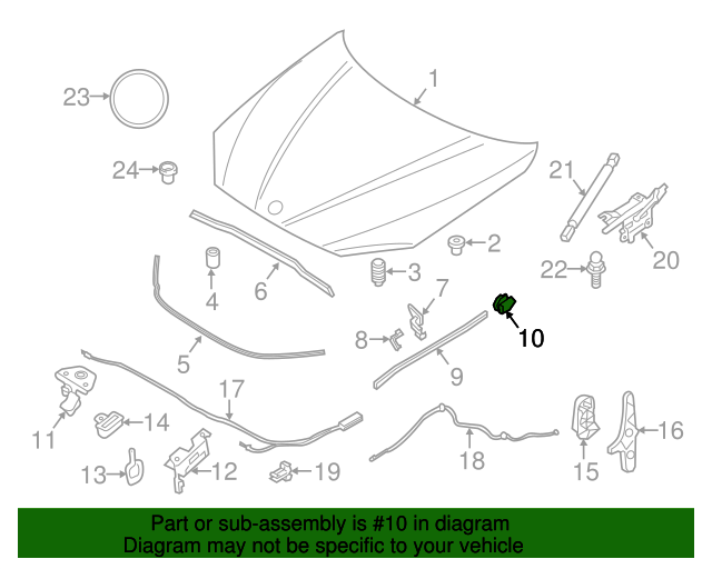 51762993023 - 2013-2015 BMW X1 Side Weather-Strip (51-76-2-993-023 ...