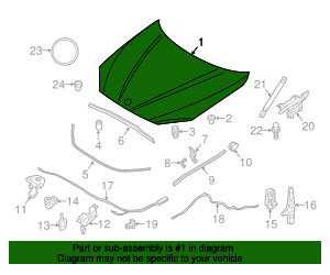 41002993151 - 2013-2015 BMW X1 Hood (41-00-2-993-151) | BMW of South ...