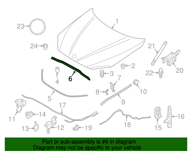 51762990366 - 2013-2015 BMW X1 Rear Weather-Strip (51-76-2-990-366 ...