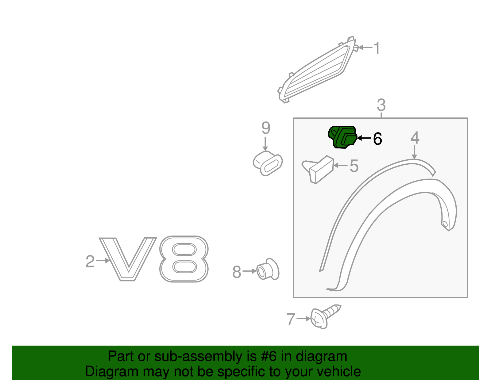 2011-2024 Nissan Wheel Opening Molding Clip 76882-JG00A | Kline Nissan