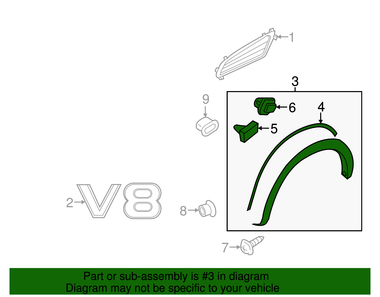 2017-2024 Nissan Armada Flare 63810-5ZW0A | OEM Parts Online