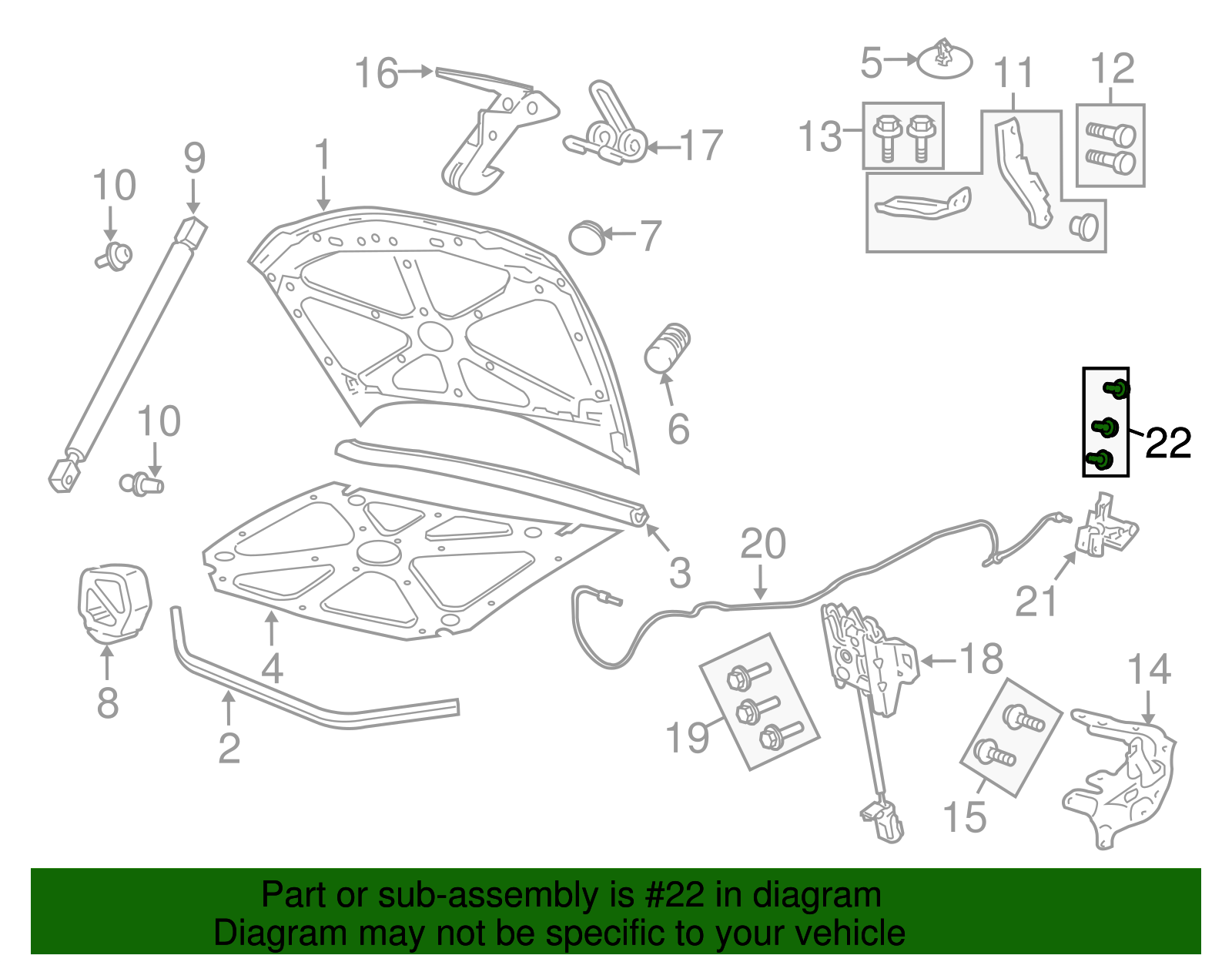 2004-2013 GM Black Multi-Purpose Retainer 92138636 | OEM Parts Online