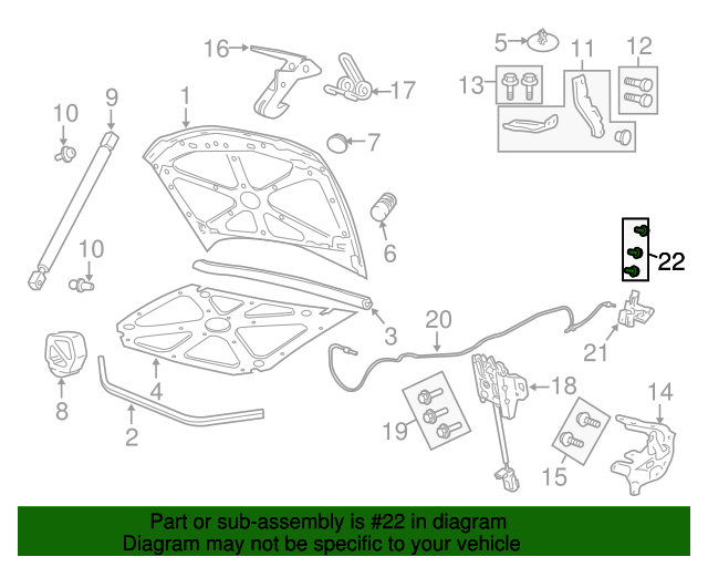 2004-2013 GM Black Multi-Purpose Retainer 92138636 GM | GMPartsDirect.com