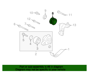 31190-RRA-A00 - Idler Pulley 2002-2011 Honda Civic | Honda Parts Online