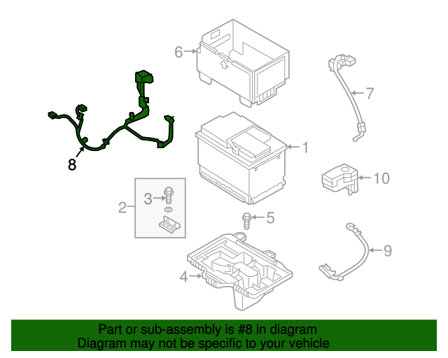 91850-D9210 - Positive Cable 2017-2022 Kia Sportage | Kia.Parts Store