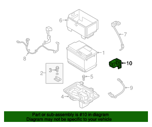 91971-D9860 - Battery Terminal Cover 2017-2022 Kia Sportage | Kia.Parts ...