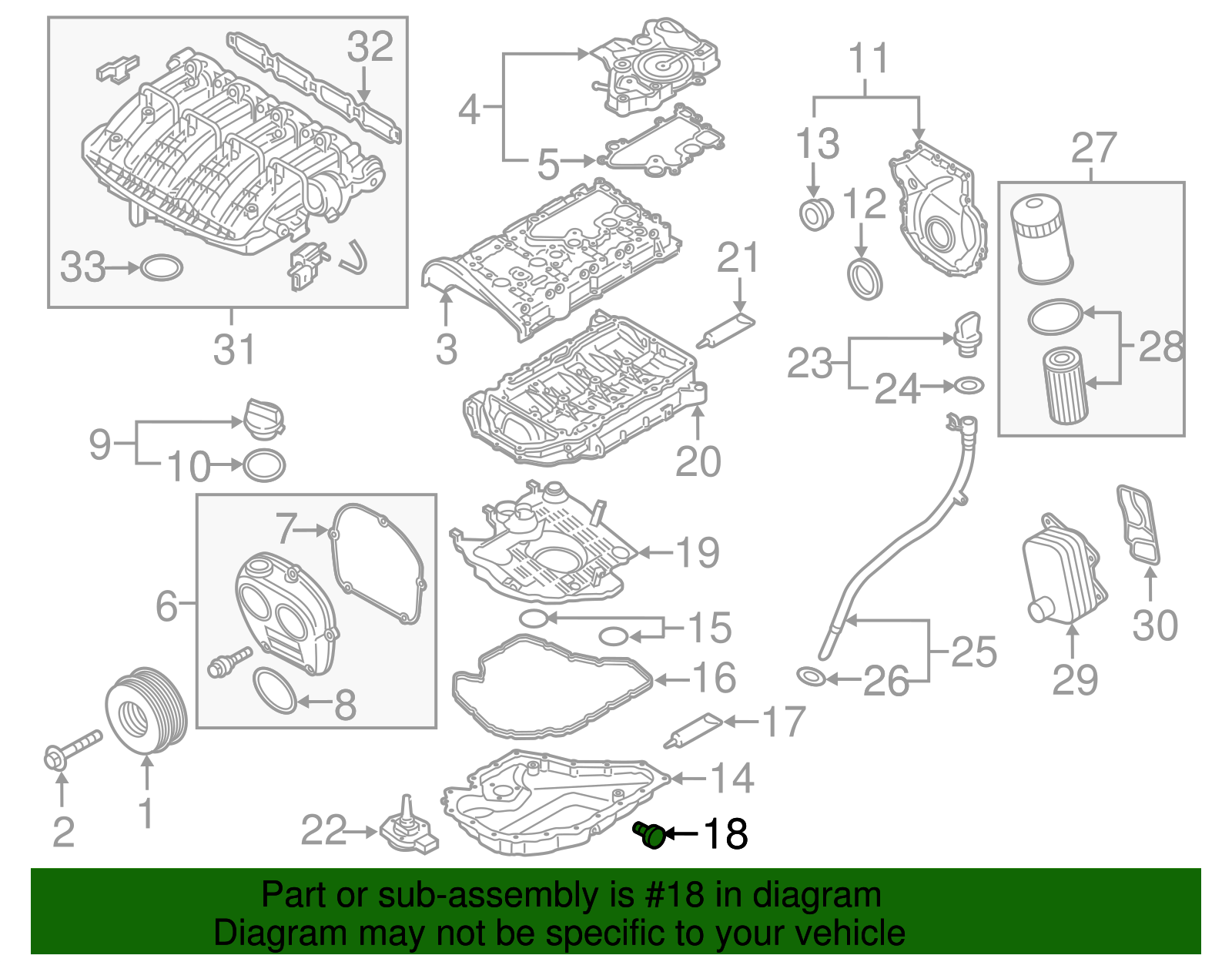 2015-2024 Volkswagen Drain Plug 06L-103-801 | OEM Parts Online