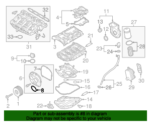 2013-2024 Volkswagen Front Cover Seal 06L-103-583-C | OEM Parts Online