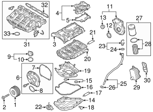 2013-2021 Volkswagen Oil Cooler Gasket 06L-117-070 | QuirkParts
