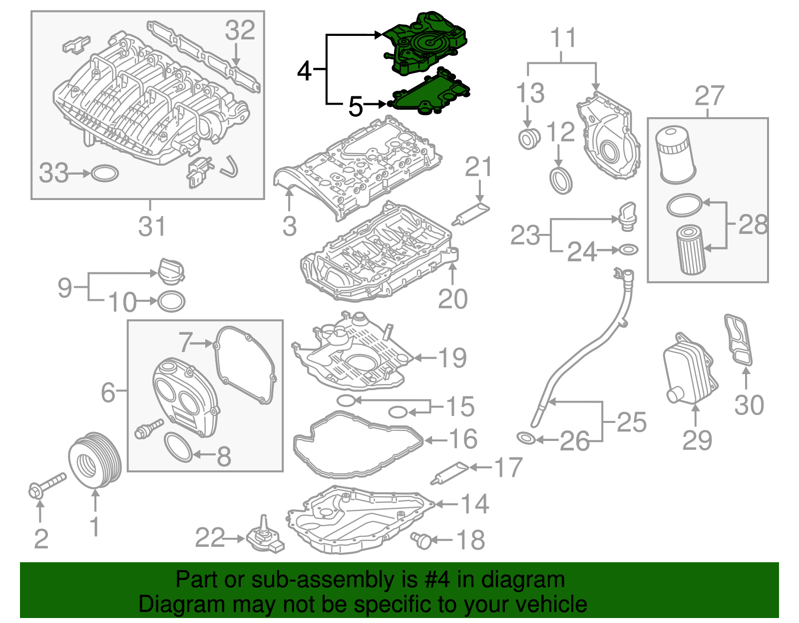 2013-2021 Volkswagen Engine Crankcase Vent Valve 06K-103-495-AP ...