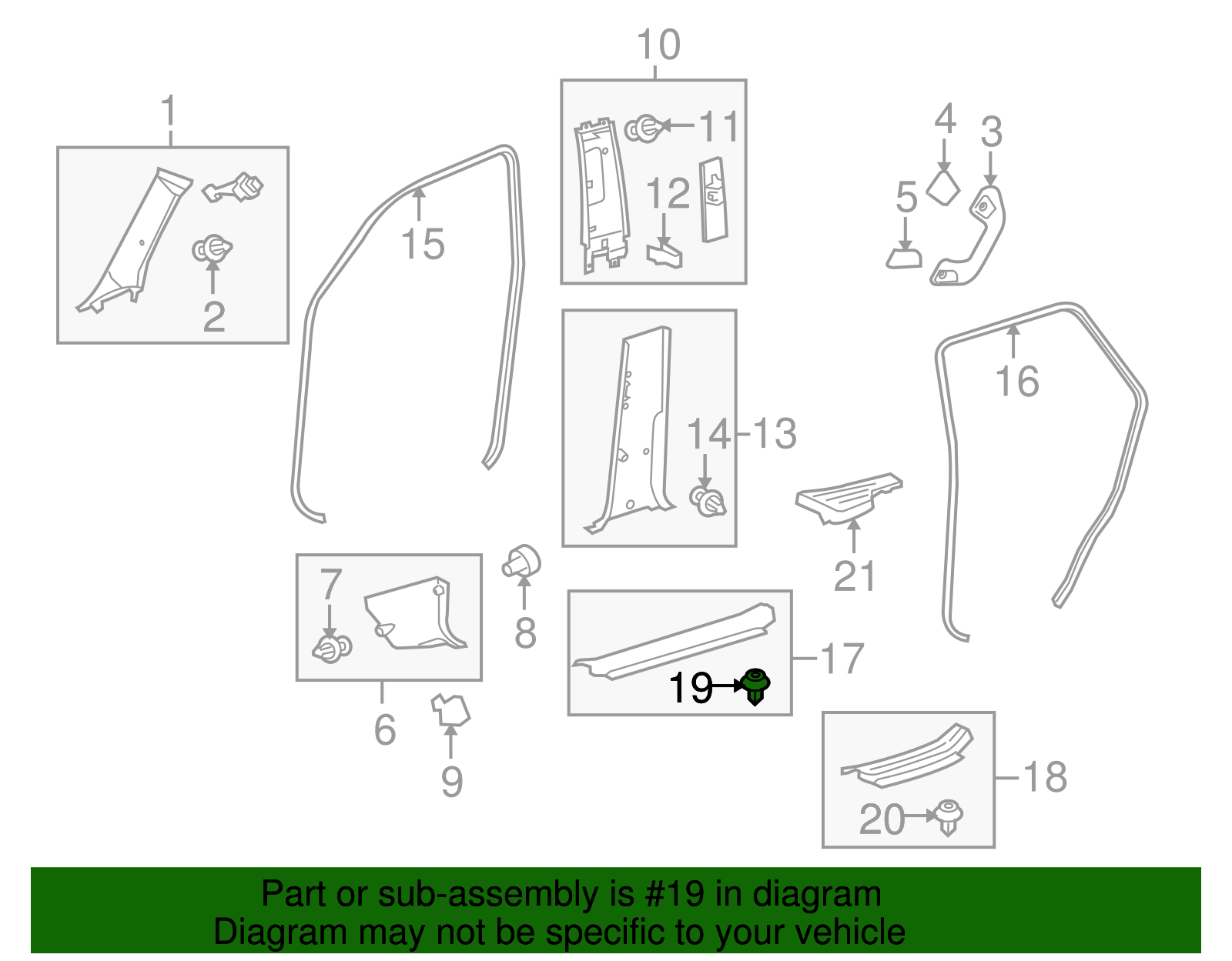 2010-2024 Toyota 4Runner Scuff Plate 67934-60023-C0 | Toyota Parts Center