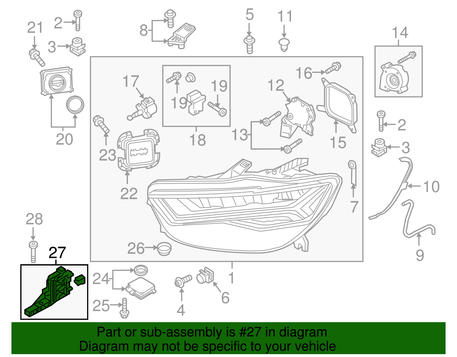 2016-2018 Audi Mount Bracket 4G0-805-607-A | OEM Parts Online