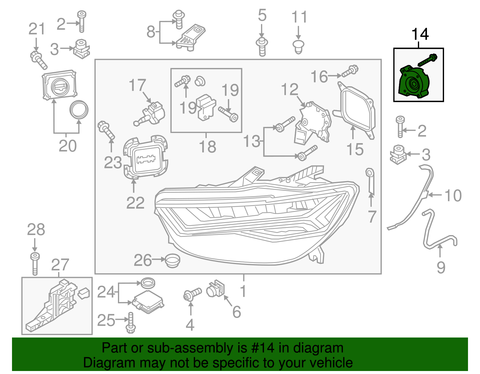 2015-2018 Audi Motor 4G0-907-463-B | OEM Parts Online