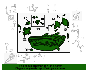 4G0-941-774-K - Headlight Assembly 2016-2018 Audi | AutoNationParts.com