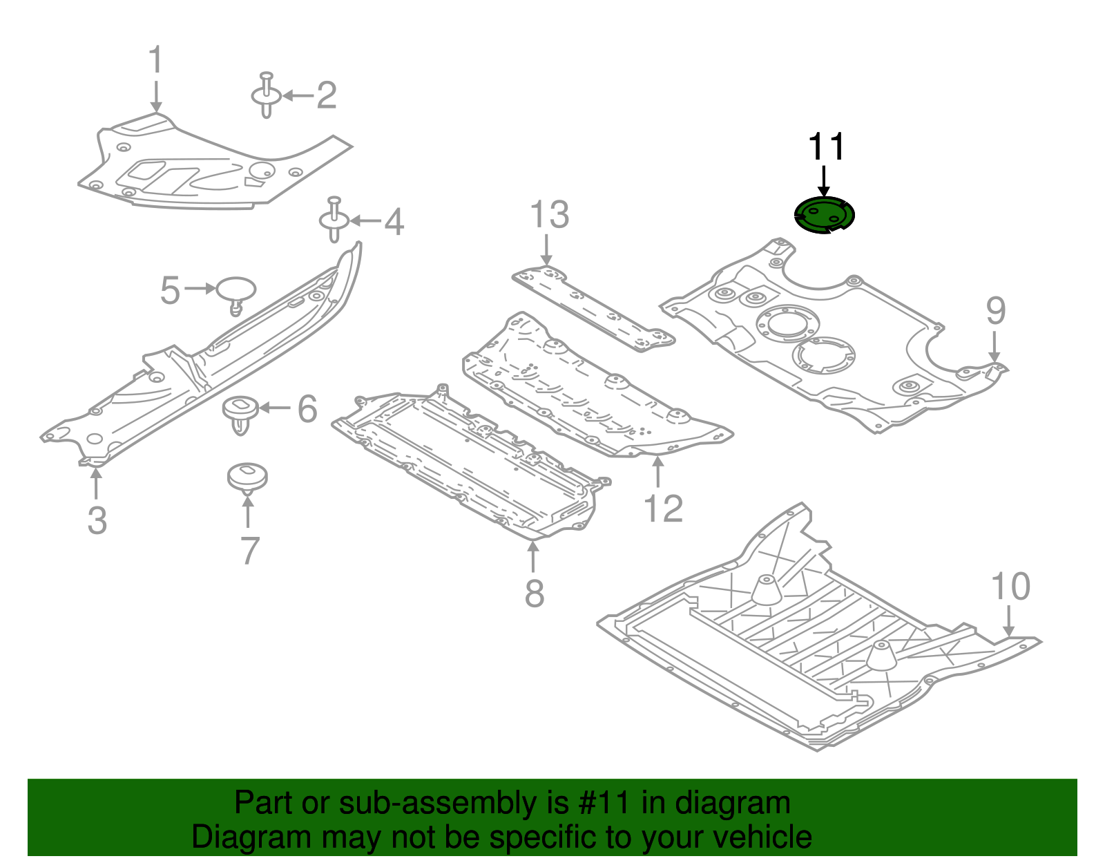 51757409394 - 2017-2025 BMW Access Cover (51-75-7-409-394) | BMW of ...