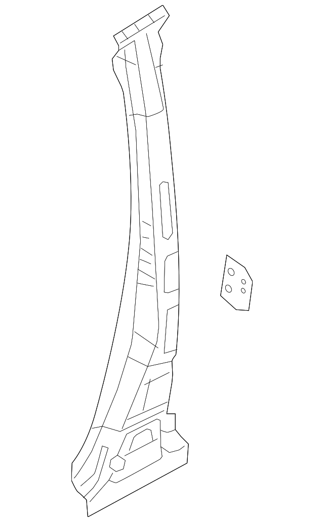 2013-2016 Mazda CX-5 Center Pillar Reinforced - Passenger Side (RH ...