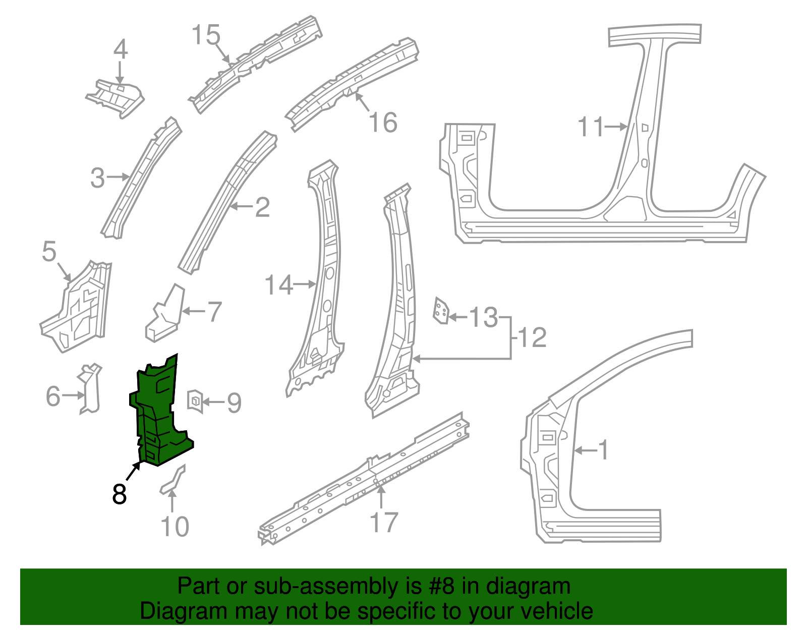 2013-2016 Mazda CX-5 Reinforced Panel KD53-71-030 | RealMazdaParts.com