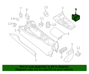 2019-2023 Nissan Maxima Switch 25535-9DJ0A | Nissan Parts Central