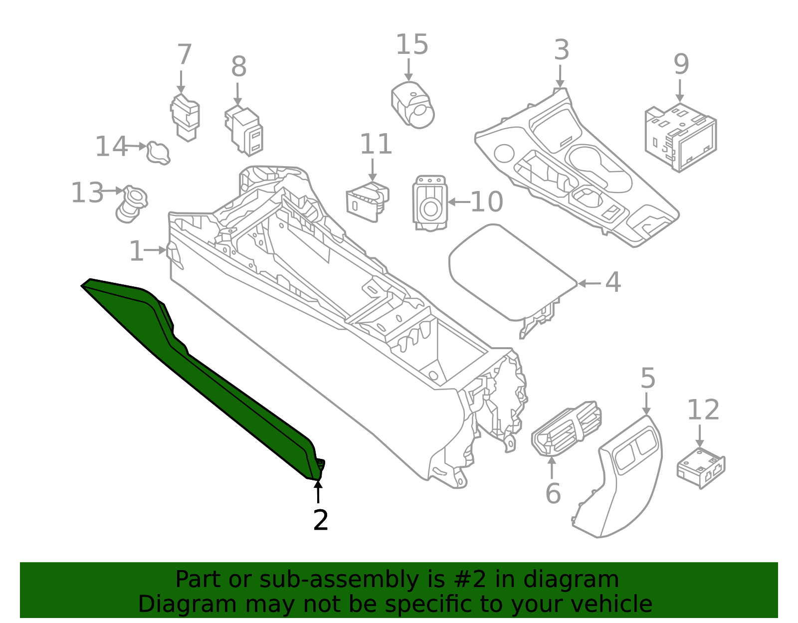 2016-2023 Nissan Maxima Side Trim 96907-4RA0A | Sullivan Brothers Nissan