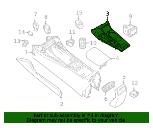 2019-2020 Nissan Maxima Shift Panel 96941-9DJ1A | QuirkParts