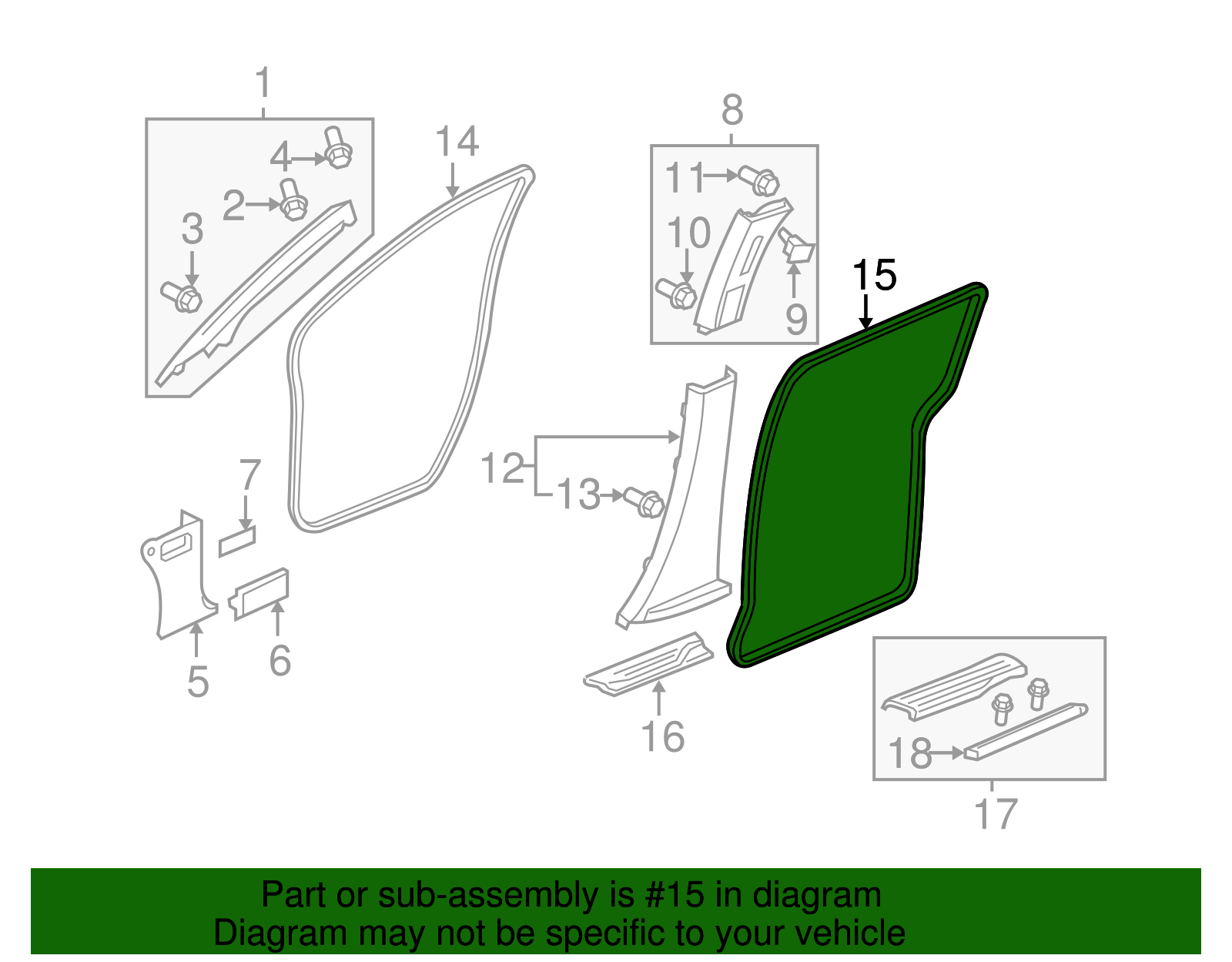 72810-SHJ-A01 - Opening Trim 2005-2010 Honda Odyssey | Honda Parts Online