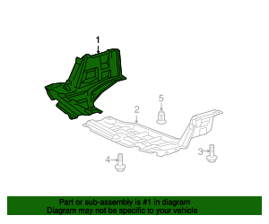 51441-52250 - Under Cover - 2007-2012 Toyota | OEM Genuine Toyota Parts