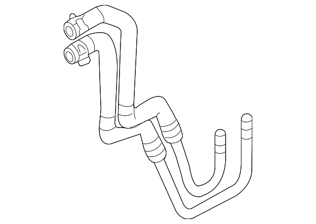 2008-2019 Ford Automatic Transmission Oil Cooler Hose Assembly AG1Z ...