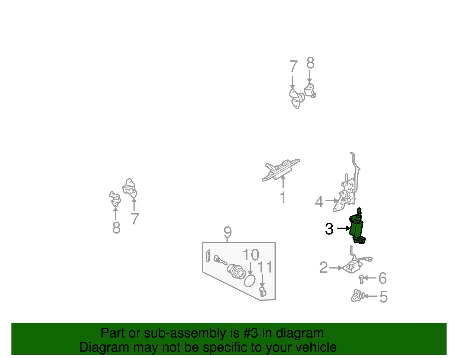 2002 Kia Sedona Lock Solenoid 0K70C-62350 | Retail Performance Auto Parts