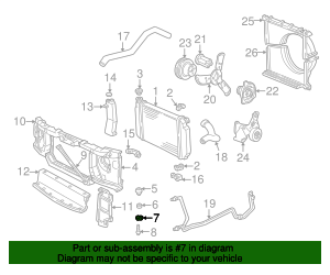2004-2005 GM Radiator Support Retainer 15590772 | GMPartsDirect.com