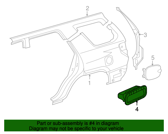 62903-60102 - Quarter Outlet Vent - 2010-2020 Toyota 4Runner | nashuatoyota