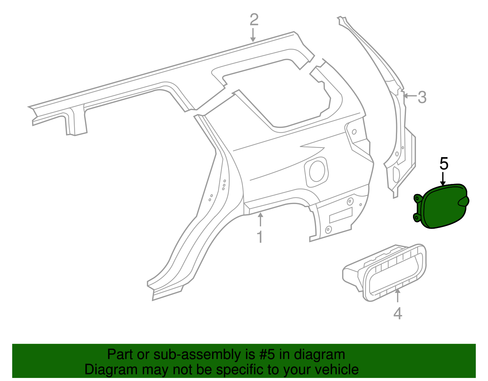 2010-2024 Toyota 4Runner 2010-2024 Toyota 4Runner - Fuel Door 77350 ...