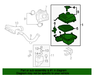 2005-2015 Toyota Air Cleaner Assembly 17700-AD016 | Toyota Parts Center