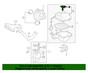 2220431020 - Mass Air Flow Sensor 2005-2015 Toyota | AutoNationParts.com
