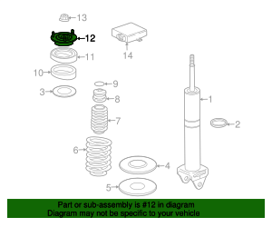 2005-2012 Porsche 911 Shock Mount 997-333-061-00 | AutoNationParts.com