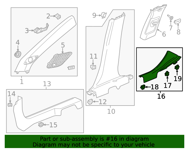 2019-2023 Cadillac XT4 Rear Sill Plate 84568733 | GMPartsDirect.com
