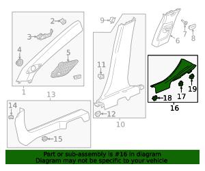 F Molding 84568733 | GMPartsDirect.com