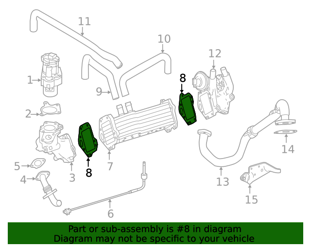 642-142-01-81 - Cooler Gasket 2010-2022 Mercedes-Benz | Mercedes-Benz ...