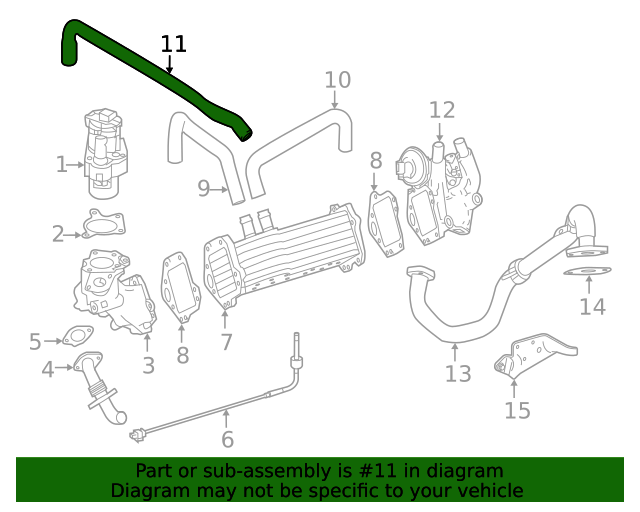 642-141-08-83 - Coolant Hose 2010-2022 Mercedes-Benz | Mercedes-Benz ...