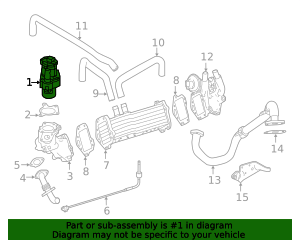 2010-2022 Mercedes-Benz Exhaust Gas Recirculation (EGR) Valve 642-140 ...