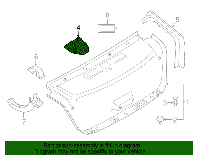 51497433086 - 2017-2024 BMW Access Cover (51-49-7-433-086) | BMW of ...