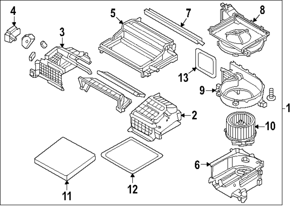 2024-2025 Kia EV9 Blower Motor 97113-DO000 | Retail Performance Auto Parts