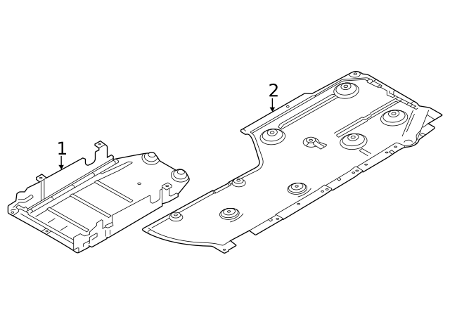 Genuine BMW 51-75-8-042-982 | Lateral Under-Body Shield - Right | FREE ...